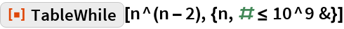 TableWhile | Wolfram Function Repository