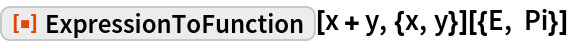 ExpressionToFunction | Wolfram Function Repository