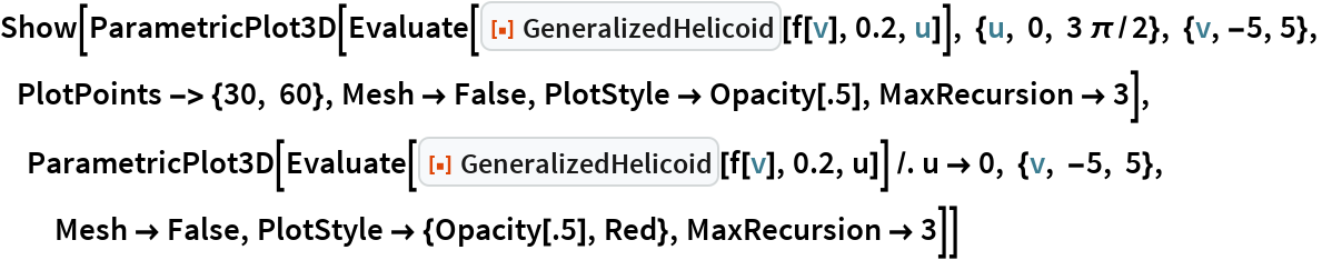 GeneralizedHelicoid | Wolfram Function Repository