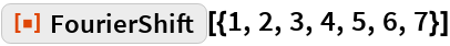 FourierShift | Wolfram Function Repository