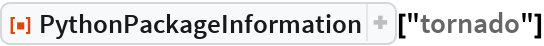 PythonPackageInformation | Wolfram Function Repository