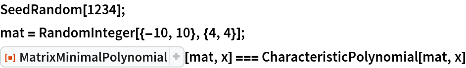 MatrixMinimalPolynomial | Wolfram Function Repository