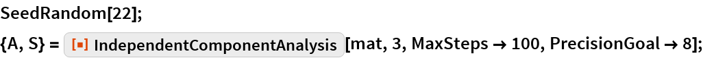 IndependentComponentAnalysis | Wolfram Function Repository