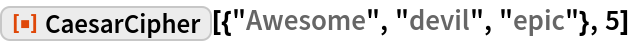 CaesarCipher | Wolfram Function Repository
