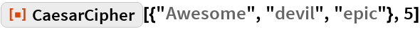 CaesarCipher | Wolfram Function Repository