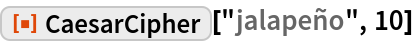 CaesarCipher | Wolfram Function Repository