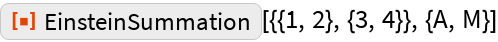 EinsteinSummation | Wolfram Function Repository