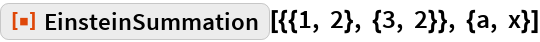EinsteinSummation | Wolfram Function Repository