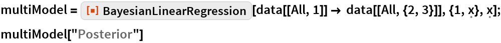 BayesianLinearRegression | Wolfram Function Repository