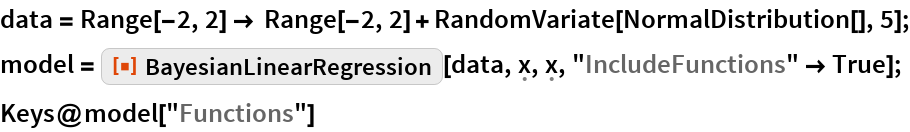 BayesianLinearRegression | Wolfram Function Repository