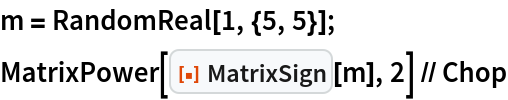 MatrixSign | Wolfram Function Repository