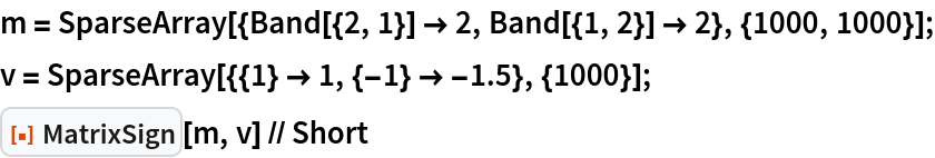 MatrixSign | Wolfram Function Repository