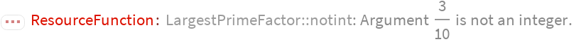 LargestPrimeFactor | Wolfram Function Repository