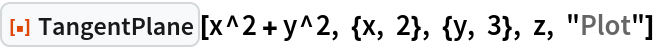 TangentPlane | Wolfram Function Repository