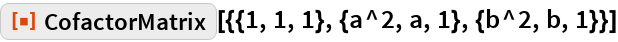 CofactorMatrix | Wolfram Function Repository