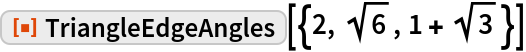 TriangleEdgeAngles | Wolfram Function Repository
