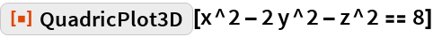 QuadricPlot3D | Wolfram Function Repository