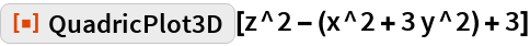 QuadricPlot3D | Wolfram Function Repository