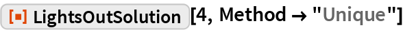 LightsOutSolution | Wolfram Function Repository