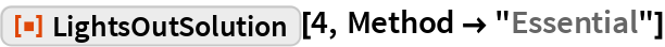 LightsOutSolution | Wolfram Function Repository