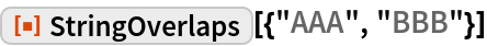 StringOverlaps | Wolfram Function Repository