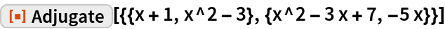 Adjugate | Wolfram Function Repository