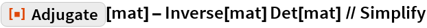 Adjugate | Wolfram Function Repository