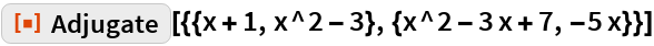 Adjugate | Wolfram Function Repository
