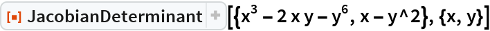 JacobianDeterminant | Wolfram Function Repository