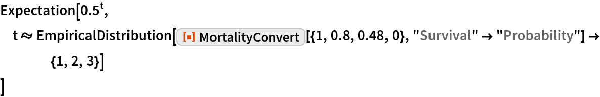 MortalityConvert | Wolfram Function Repository