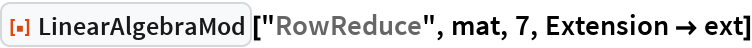LinearAlgebraMod | Wolfram Function Repository