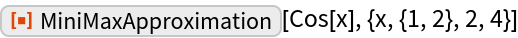 MiniMaxApproximation | Wolfram Function Repository