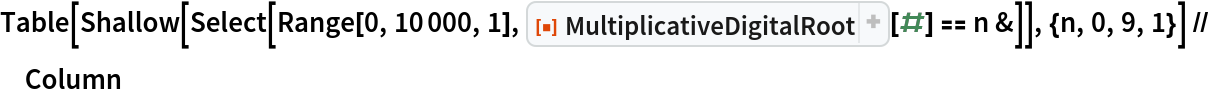MultiplicativeDigitalRoot | Wolfram Function Repository