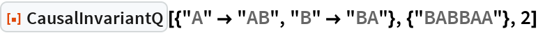 CausalInvariantQ | Wolfram Function Repository