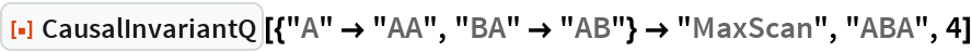 CausalInvariantQ | Wolfram Function Repository