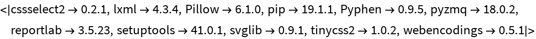 PythonPackageList | Wolfram Function Repository