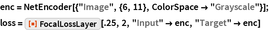 FocalLossLayer | Wolfram Function Repository