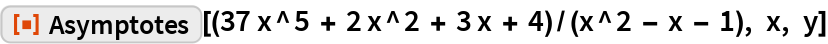 Asymptotes | Wolfram Function Repository