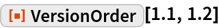 VersionOrder | Wolfram Function Repository