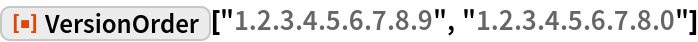 VersionOrder | Wolfram Function Repository