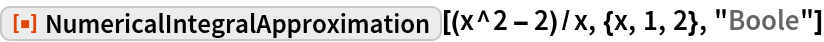 NumericalIntegralApproximation | Wolfram Function Repository