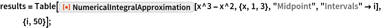 NumericalIntegralApproximation | Wolfram Function Repository