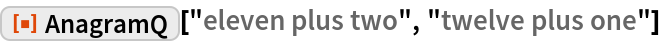AnagramQ | Wolfram Function Repository