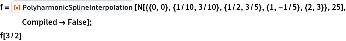 PolyharmonicSplineInterpolation | Wolfram Function Repository