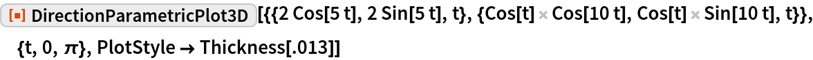 DirectionParametricPlot3D | Wolfram Function Repository