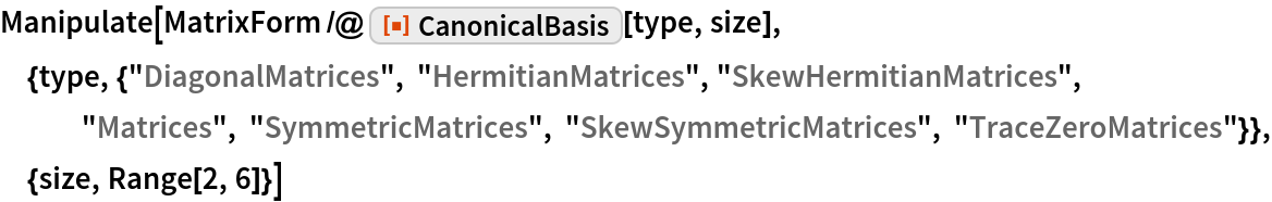 CanonicalBasis | Wolfram Function Repository