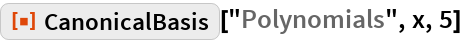 CanonicalBasis | Wolfram Function Repository