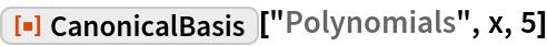 CanonicalBasis | Wolfram Function Repository