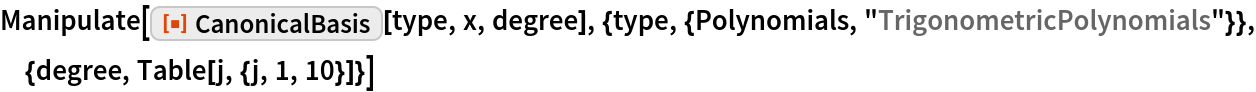 CanonicalBasis | Wolfram Function Repository