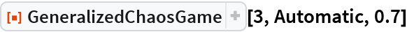 GeneralizedChaosGame | Wolfram Function Repository